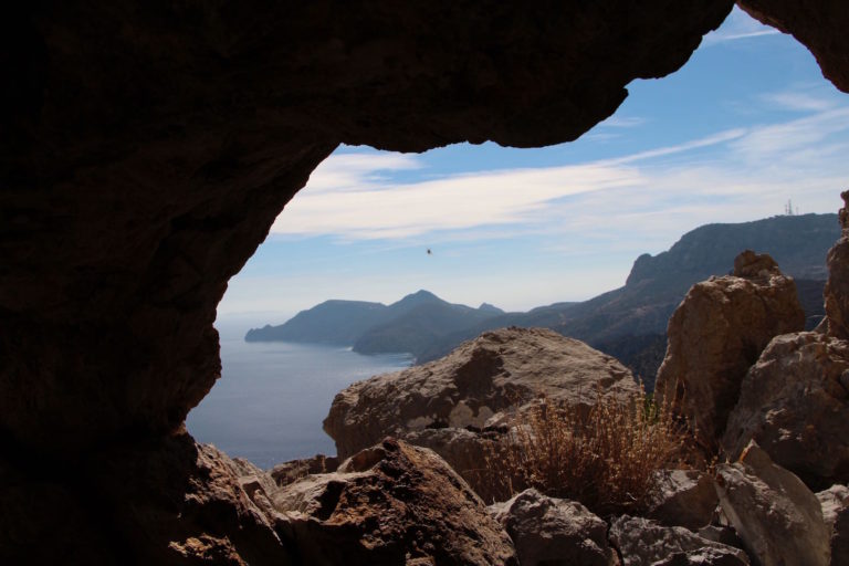 Aspri Petra cave on island of Kos in Greece prehistoric neolithic artefacts