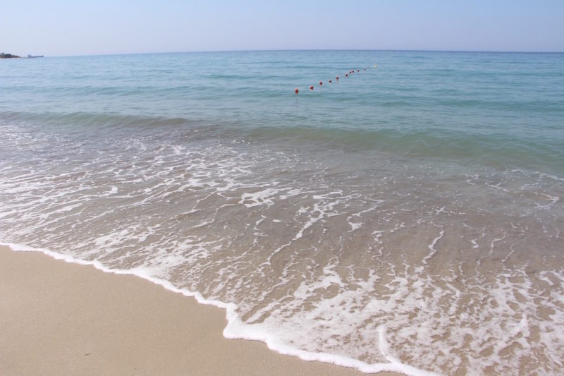 The Mastichari Beach on the island of Kos in Greece.